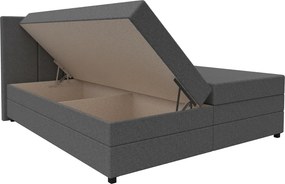 Boxspringová postel, šedá, 180x200, ALEXA