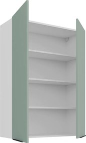 Kuchyňská linka ARIA sb | 270x230 cm | UNI dvířka | bílá/aquamarine