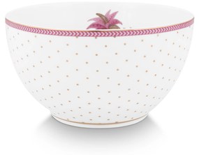 Pip Studio Jolie Dots Gold miska ∅15cm, růžová (miska z tenkostěnného porcelánu)