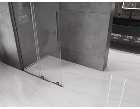 Mexen Velar, posuvné dveře typu Walk-in 70x200 cm, 8mm čiré sklo, grafitová matná, 871-070-000-03-66