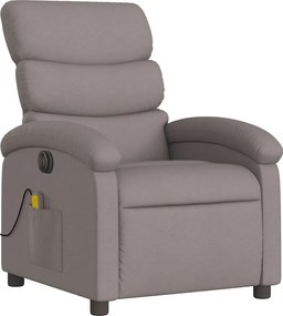 Elektrické masážní polohovací křeslo taupe textil 3203974