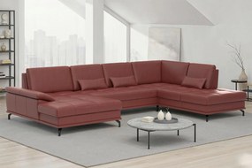 XXXLutz SEDACÍ SOUPRAVA, textil, kůže, červenohnědá Sit & More - Sedací soupravy - 00014403973N