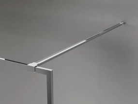 Mexen, Mexen Kioto-XF sprchová stěna s rámem 80 x 202 cm, grafit 10 mm, chrom - 800-080-104-01-40-X