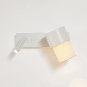 Moderní nástěnná lampička ke čtení Kan Wall Reader Horizontal Barva svítidla: Bílá, Dekor: Cotonet písčitý