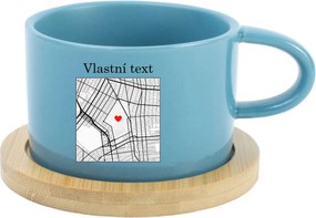 Personalizovaný keramický hrníček "MAKRONKA" s mapou