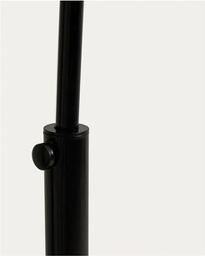 Černá stojací lampa s kovovým stínidlem (výška 160 cm) Madali – Kave Home