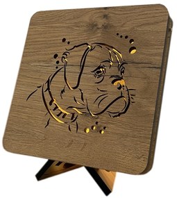 Li-Go "Boxer" lampa 19x19cm provedení povrchu: jedle