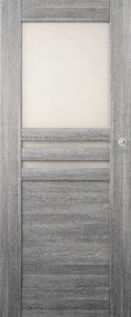 posuvné interiérové dveře do pouzdra MADERA model 5 Průchozí rozměr: 70 x 197 cm, Orientace dveří: Levé dveře, Dekor: Dub skandinávský