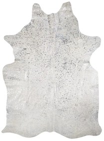 Stříbrno-šedý koberec hovězí kůže Bos Taurus - 250*180*0,3cm