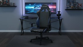 Herní židle DXRacer GLADIATOR - umělá kůže, černá / modrá