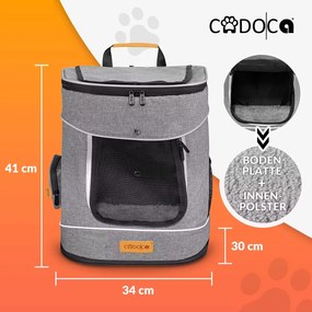 Cadoca Batoh na domácí mazlíčky, šedý 106911