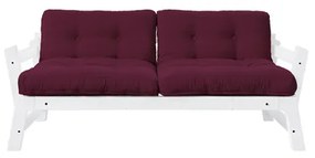 sofa STEP by Karup - 75*158 cm white (bílá) + futon bordeaux 710