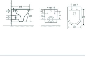 HOPA Závěsné WC OVALE BASSO RIMLESS - bez sedátka  - OLKLT053ERBS