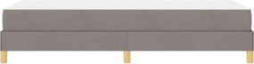 Postel s boxspringem Taupe 80 x 200 cm textil 3398525