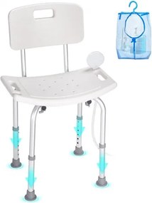 sprchové křeslo, sedátko do sprchy s opěradlem