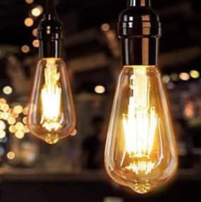 LED Retro Edison žárovka 8W začouzená