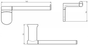 METAFORM ZERO držák toaletního papíru bez krytu, chrom ZE017