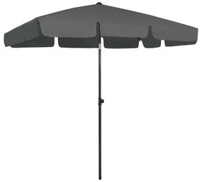 Plážový slunečník antracitový 200 x 125 cm 314729