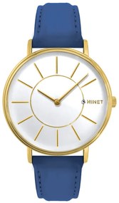 Modro-zlaté dámské hodinky MINET BROADWAY SAILOR BLUE + GOLD MWL5031
