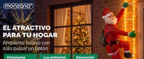 Santa Claus na žebřík s 100 LEDs