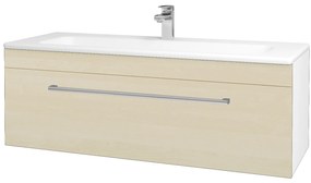 Dřevojas Koupelnová skříň ASTON SZZ 120 Varianta: N01 Bílá lesk / Úchytka T05 / M01 Bílá mat