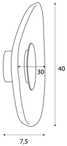 MAXLIGHT W0558 - LED Nástěnné svítidlo DEUX LED/5W/230V černá