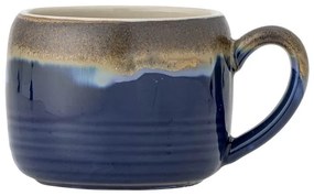 Bloomingville Hrnek Sheen Blue 400 ml, modrá barva, keramika