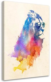 Gario Obraz na plátně Lev s brýlemi - Robert Farkas Rozměry: 40 x 60 cm