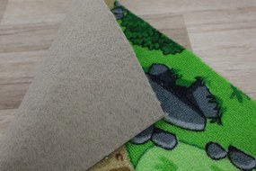 Vopi, Dětský metrážový koberec Dino - neúčtujeme odřezky z role, na míru, šíře 2m,3m,4m, vícebarevná, filc, dětský pokoj