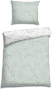 XXXLutz POVLEČENÍ, flanel, šalvějově zelená, 140/220 cm Florella - Povlečení - 004388006102