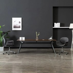 vidaXL Otočné jídelní židle 2 ks textil [3054863] Barva: Tmavě šedá