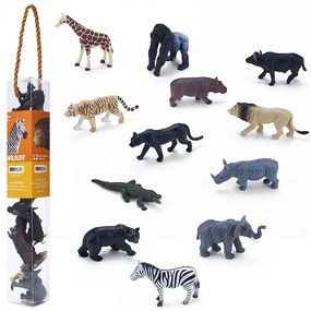Mojo Mini svět Africká zvířátka 12 ks