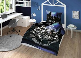 DETEXPOL Povlečení Harry Potter Hrad Bavlna, 140/200, 70/80 cm (DL-027272)