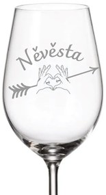 Dekorant svatby Sklenička pro nevěstu ŠÍP 350 ml 1 ks