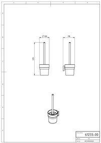 Novaservis - WC kartáč Metalia 12 chrom, 0233,0