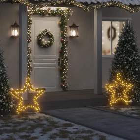 vidaXL Vánoční světelná dekorace s hroty Hvězda 115 LED diod 85 cm [357715] Barva: Zelená