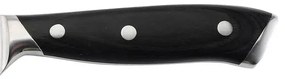 Nerezový nůž Santoku Bergner Master / 17,5 cm / černá