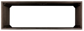 AMADEA Dřevěný obal s truhlíkem se srdcem tmavý, 62x21,5x17cm Český výrobek