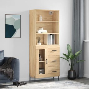 Skříň highboard dub sonoma 69,5 x 34 x 180 cm kompozitní dřevo,  3189520