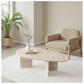 Konferenční stolek Flap Travertine