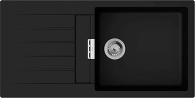 Hansgrohe S52 - Granitový dřez S520-F480, grafitová černá 43358170