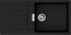 Hansgrohe S52 - Granitový dřez S520-F480, grafitová černá 43358170