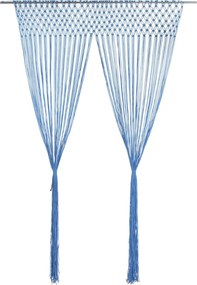 vidaXL Macramé závěs 140 x 240 cm bavlna [133874] Barva: Modrá