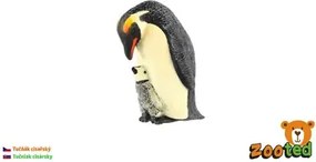 ZOOTED Figurka Tučňák císařský s mládětem / Plast / 6 cm / od 3 let