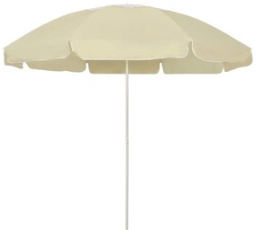Plážový slunečník pískově žlutý 240 cm 314711