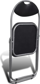 vidaXL Skládací jídelní židle 6 ks černé umělá kůže [241494]