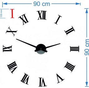 Moderní nalepovací nástěnné hodiny | SENTOP X0083