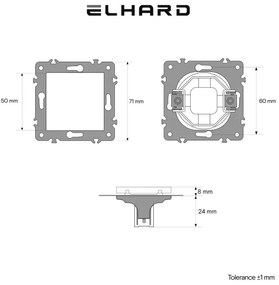 Elhard Záslepka Royal, bílá YK3164W