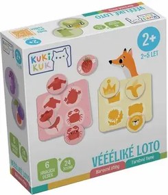 KukiKuk 80035 Véééliké loto Barevné stíny / od 2 let