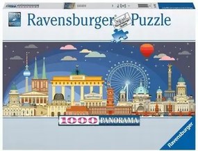 Ravensburger Berlín v noci / 1000 dílků Panorama / od 14 let
